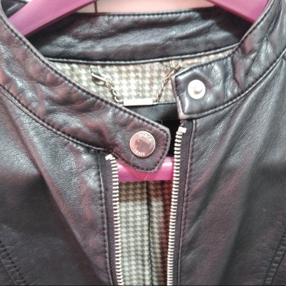 Black Rivet | Jackets & Coats | Black Rivet Black Leather Jacket S ...